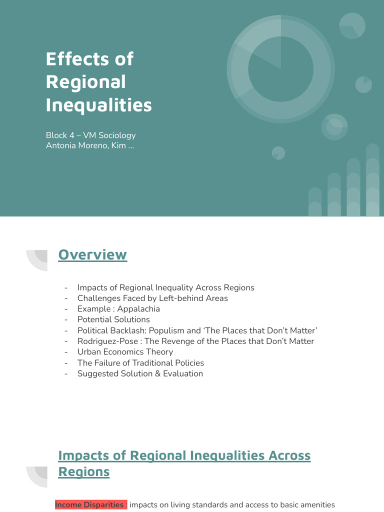 Effects of Regional Inequalities in The United States | PDF | Economic ...