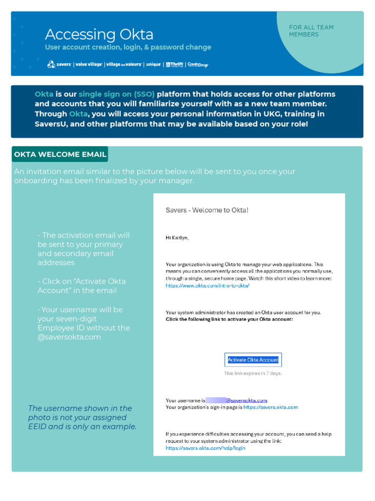 Accessing Okta and UKG | PDF | Login | Operating System Families