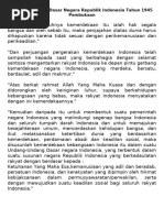 Teks Pembukaan UUD 1945 | PDF