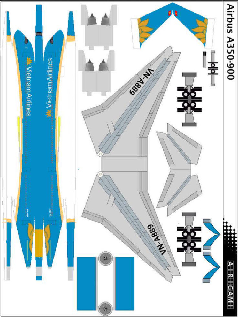 Airbus A350-900 Papercraft | PDF