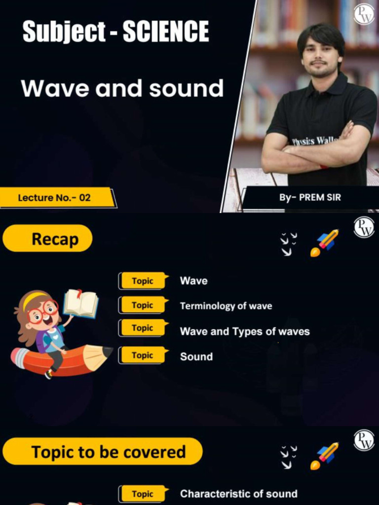 Wave and Sound - Class Notes | PDF