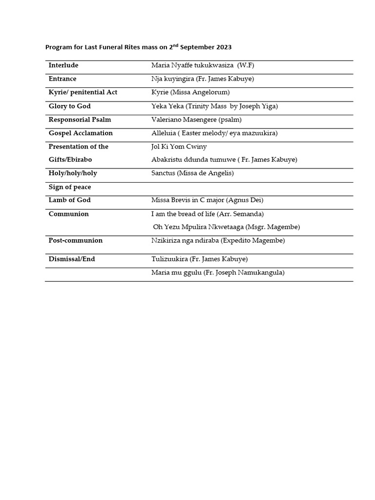 Final Program For 2nd September 2023 | PDF
