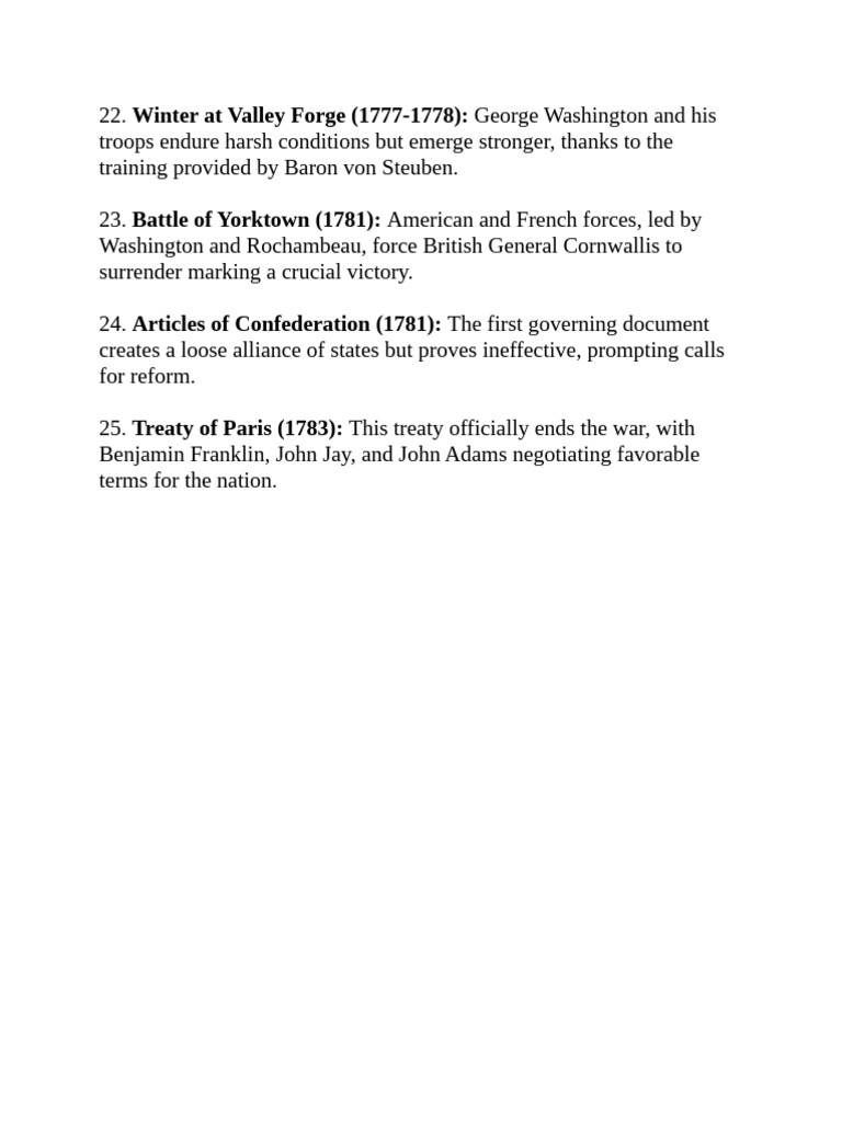 Winter at Valley Forge (1777-1778) | PDF