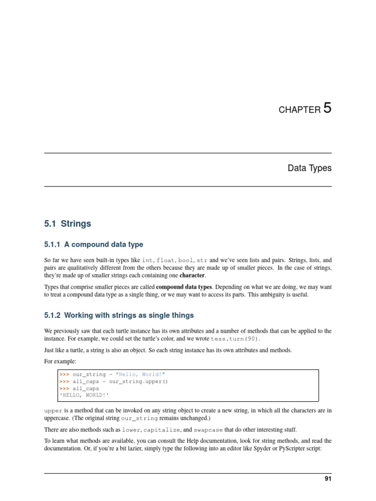 Understanding Python Strings | PDF | Parameter (Computer Programming ...