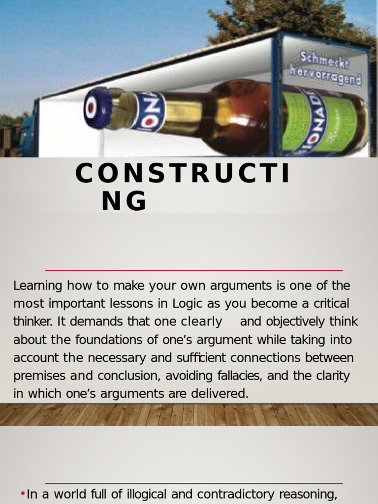 Lesson 8 Constructing Arguments Pdf Logic Argument