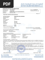 Calibration Certificate Template | PDF