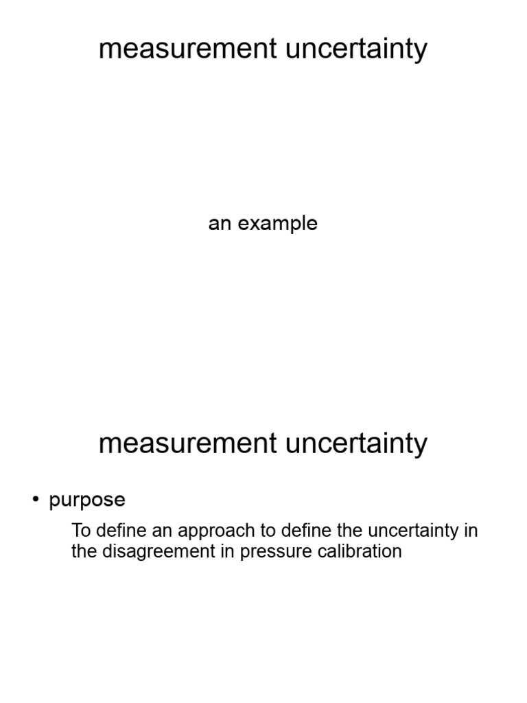 Measurement Uncertainty Example | PDF | Calibration | Uncertainty