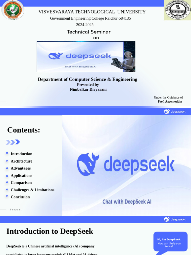DeepSeek: Disrupting AI Landscape | PDF | Artificial Intelligence ...