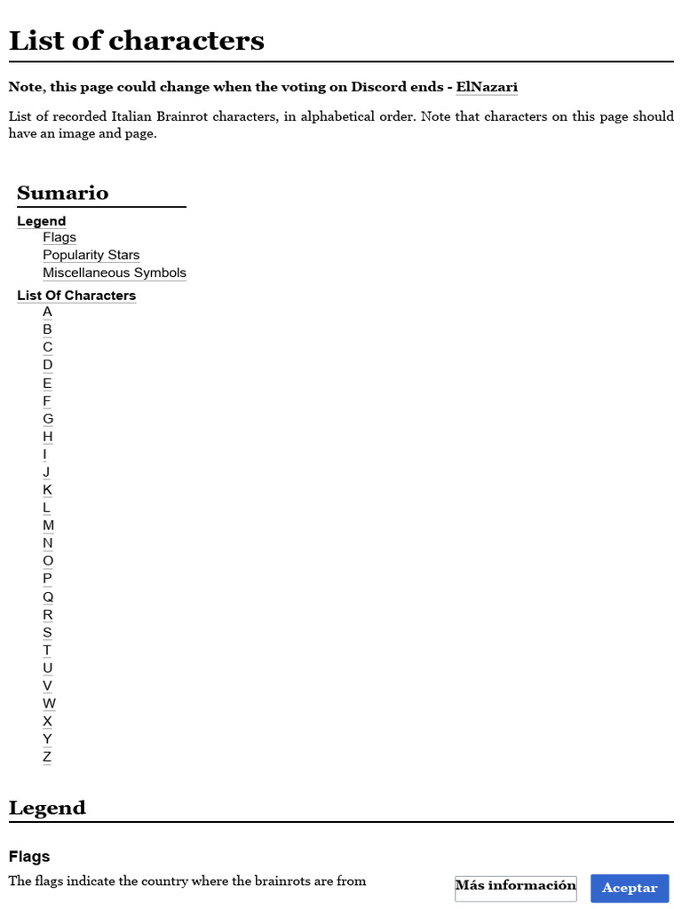 List of Characters - Italian Brainrot Wiki | PDF | Linguistics | Languages