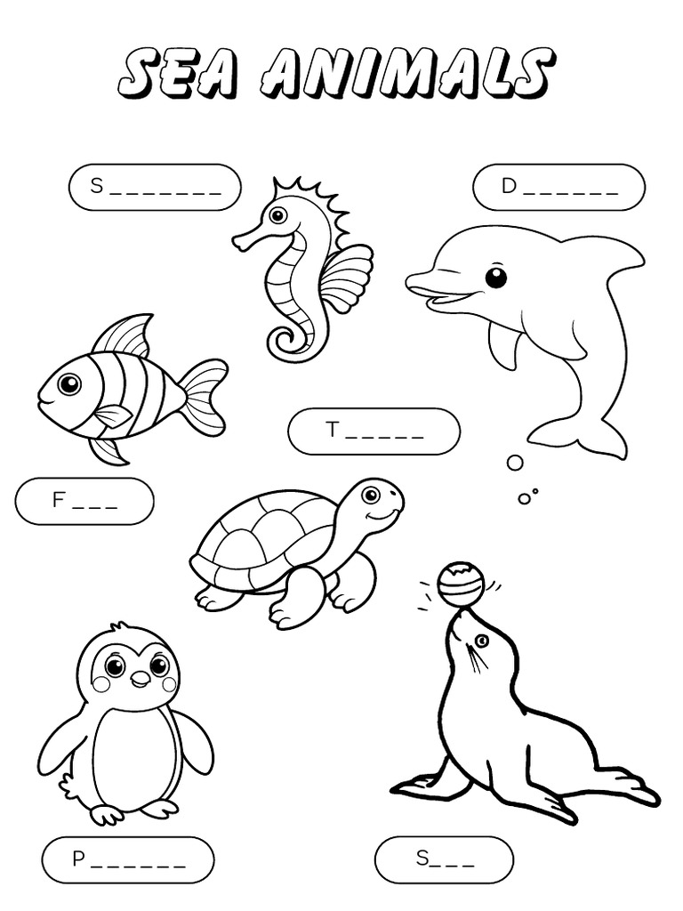 Sea Animals (1) | PDF