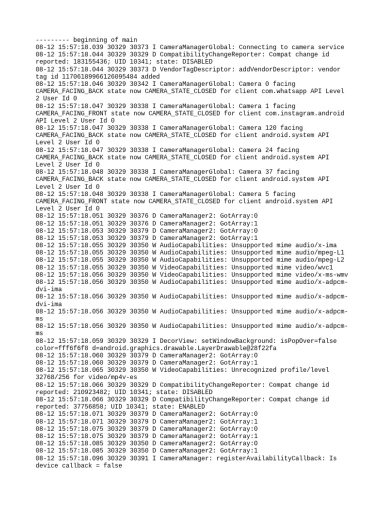 Log Cat 1754981837960 | PDF | Mobile Linux | Embedded Linux Distributions