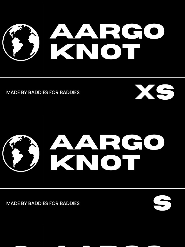 AARGO Knot Sizes for Baddies | PDF