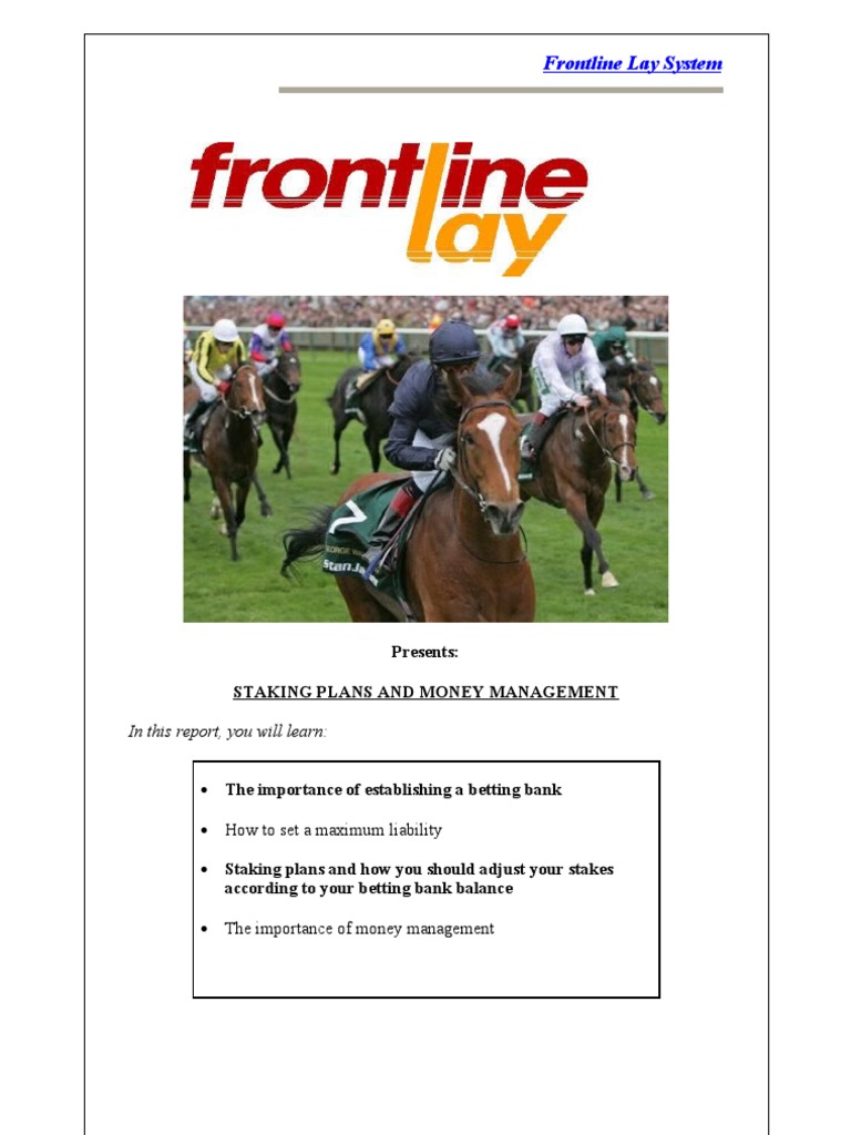 Staking Plan Pdf Pdf Odds Gambling