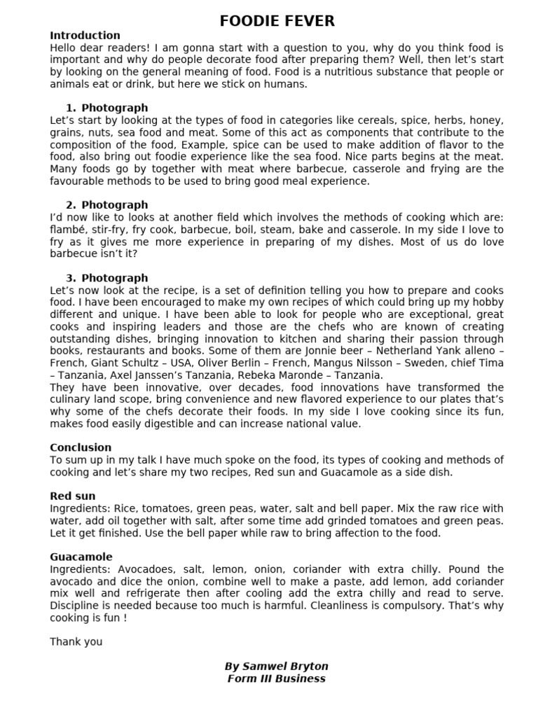 Exploring Food Types and Cooking Methods | PDF | Cooking | Foods
