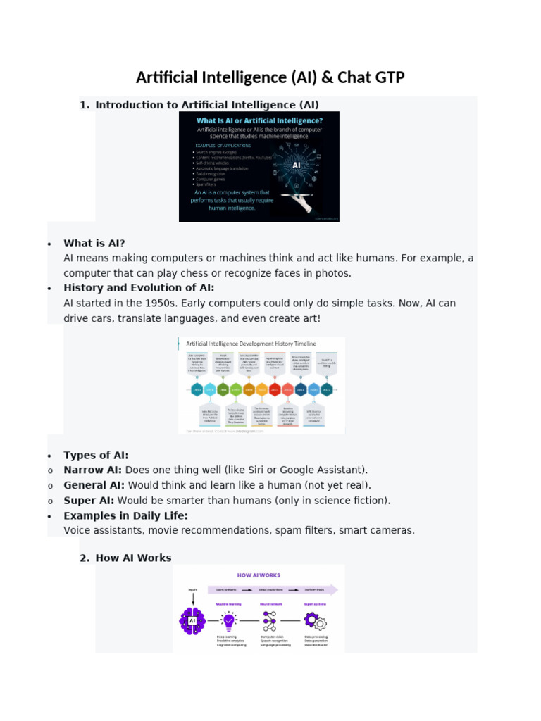 Understanding AI and ChatGPT Basics | PDF | Artificial Intelligence ...