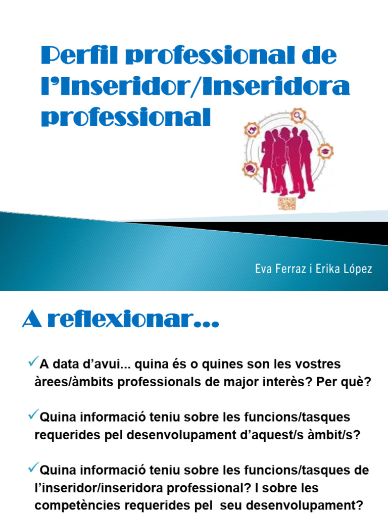 Perfil Professional de L'insertor - 2024 | PDF