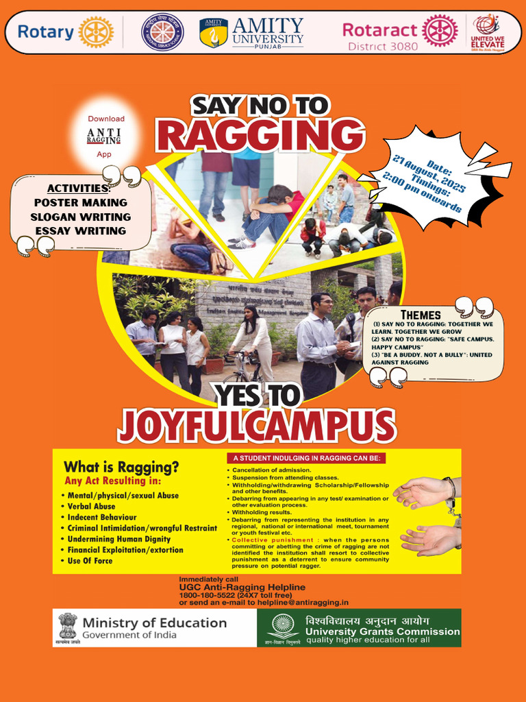 Anti Ragging Poster PDF | PDF