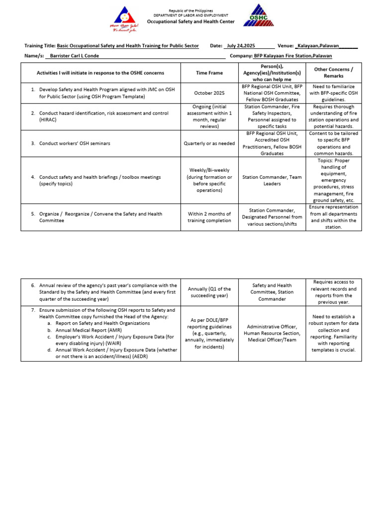Barrister Carl Conde Re Entry Plan Form 2023 - GOV - Fillable | PDF ...