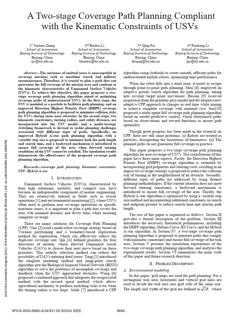 Two-Stage Path Planning for USVs | PDF | Applied Mathematics ...