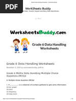 Class 6 Data Handling Worksheet | PDF