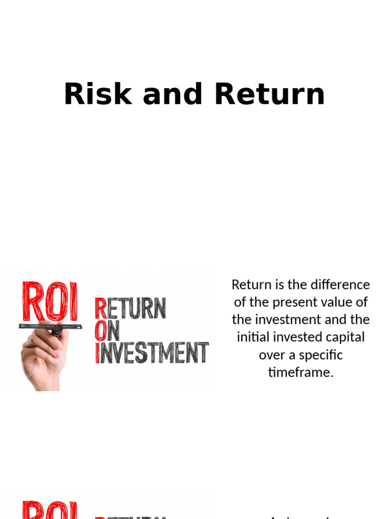 Understanding Risk and Return Analysis | PDF | Investing | Risk
