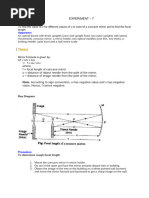 PHYSICS Practical Experiment Cbse Class 12 | PDF | Cartesian Coordinate ...