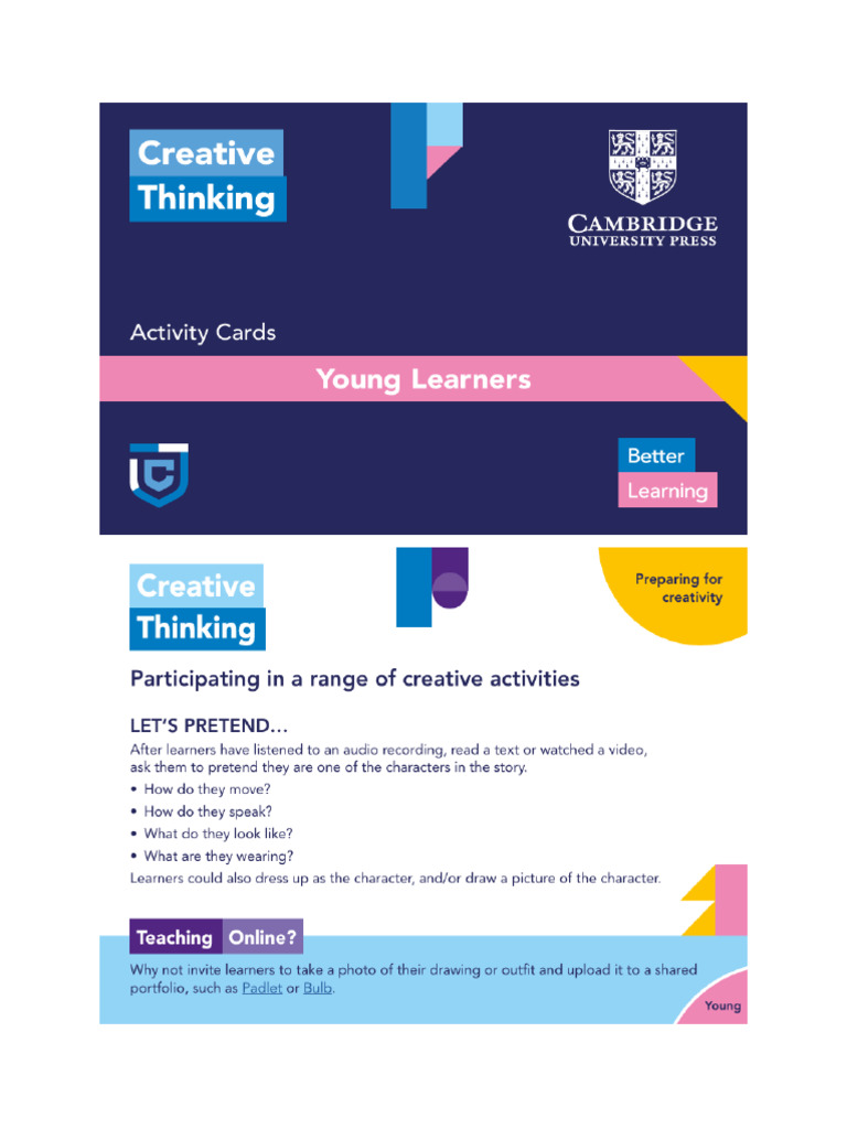 Blue, J. (2021) - The Cambridge Life Competencies Framework Activity Cards For | PDF