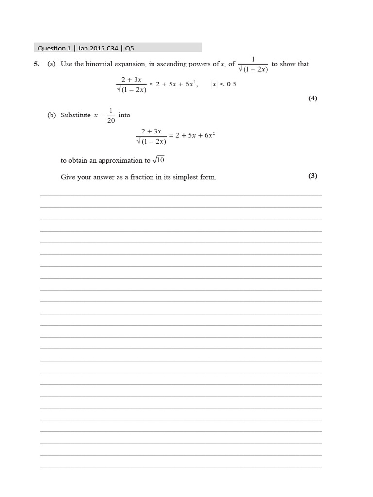 2.2 - Binomial Expansion | PDF
