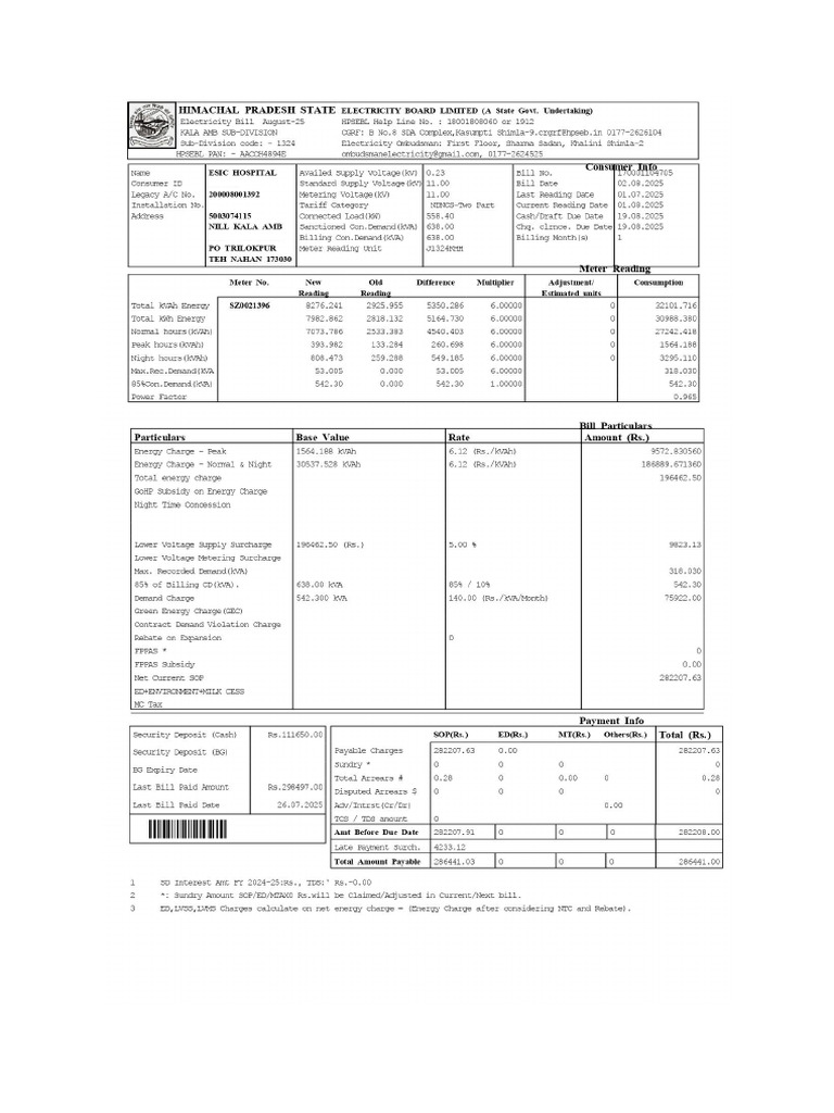Elec Bill | PDF