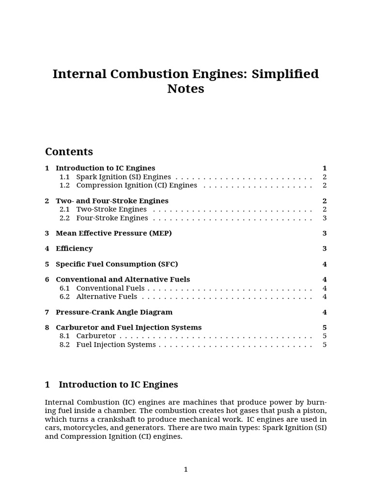 Unit 1 Applied Thermodynamics | PDF | Internal Combustion Engine ...