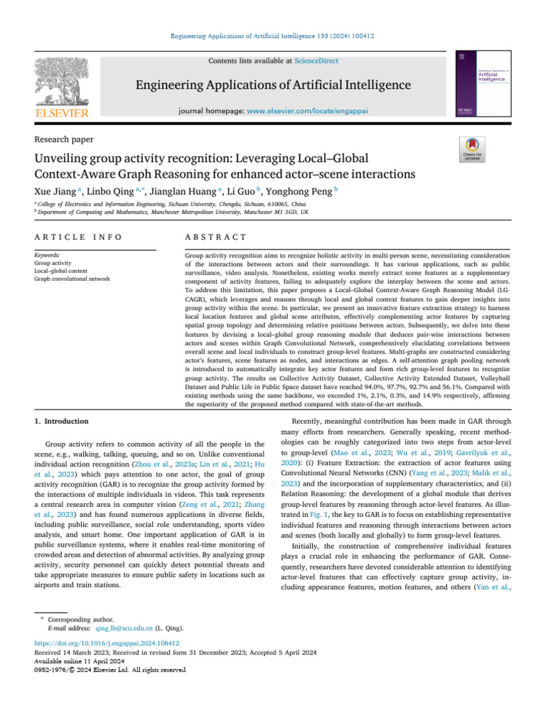 Unveiling Group Activity Recognition - Leveraging Local-Global Context-Aware Graph Reasoning For ...