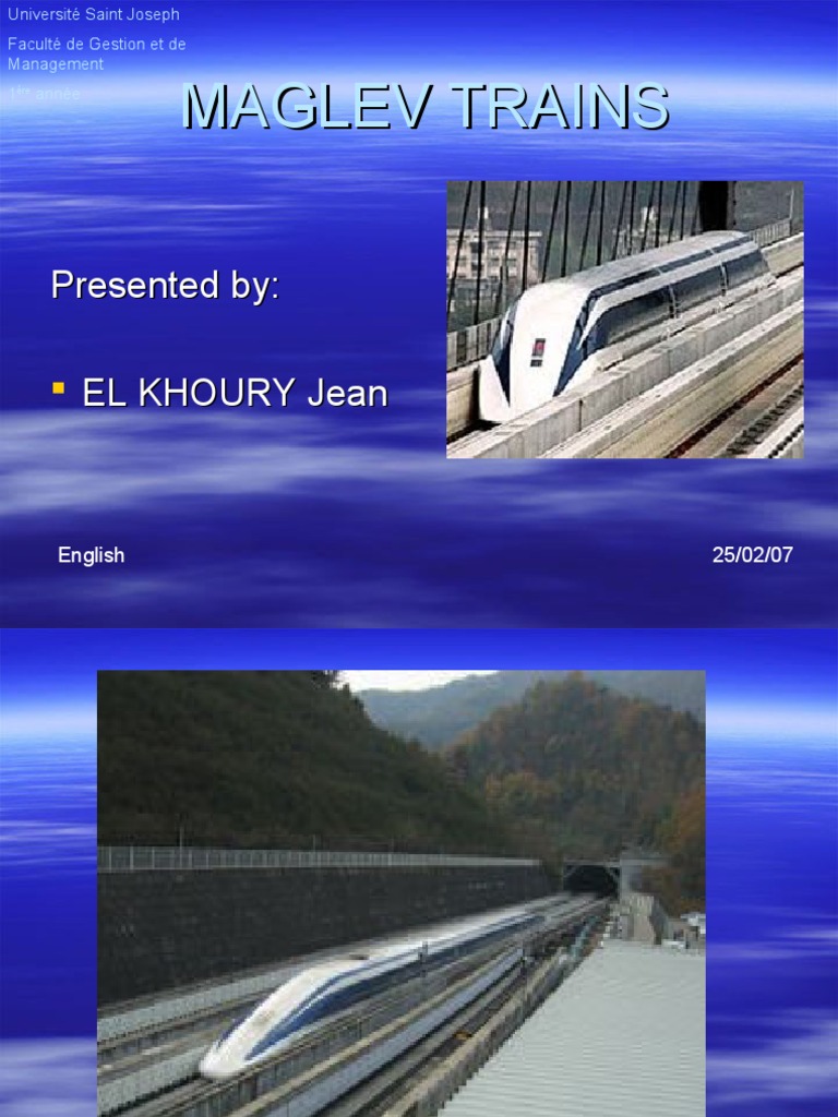 Maglev Trains | PDF | Train | Rail Transport