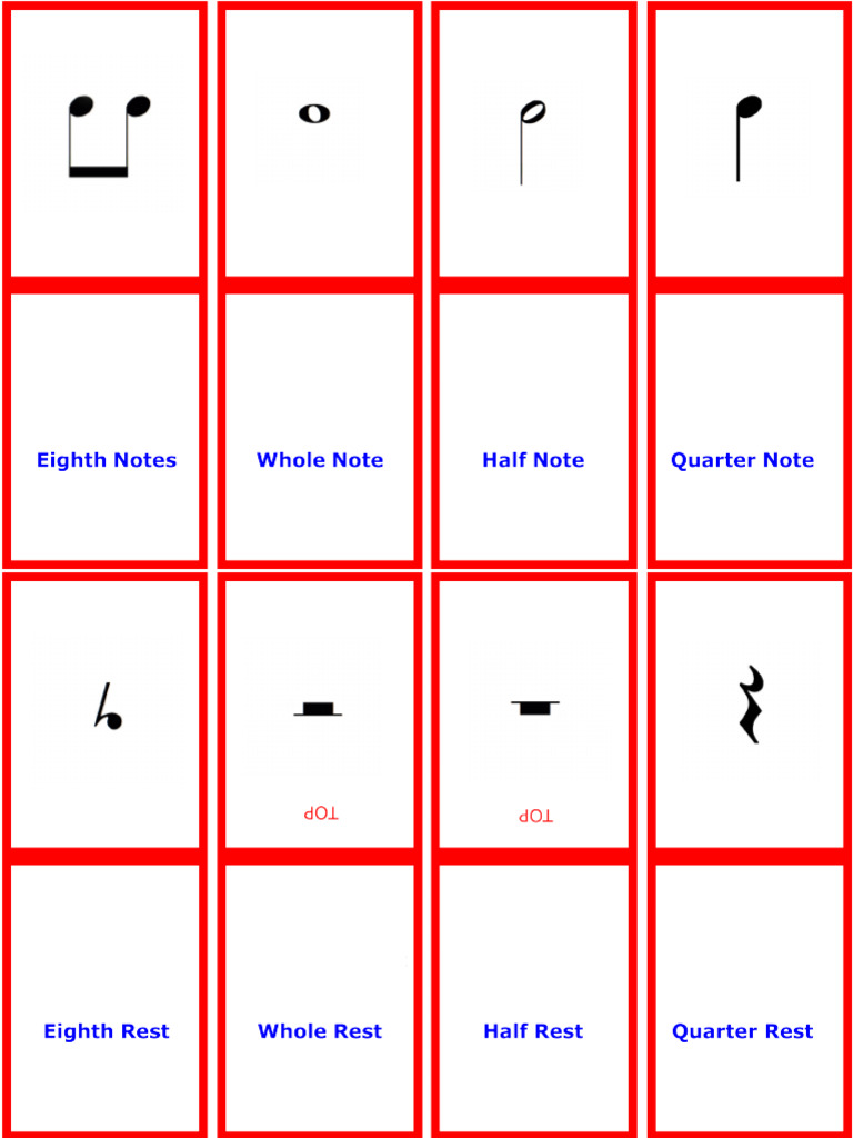Rhythmsymbolcards Usversion | PDF