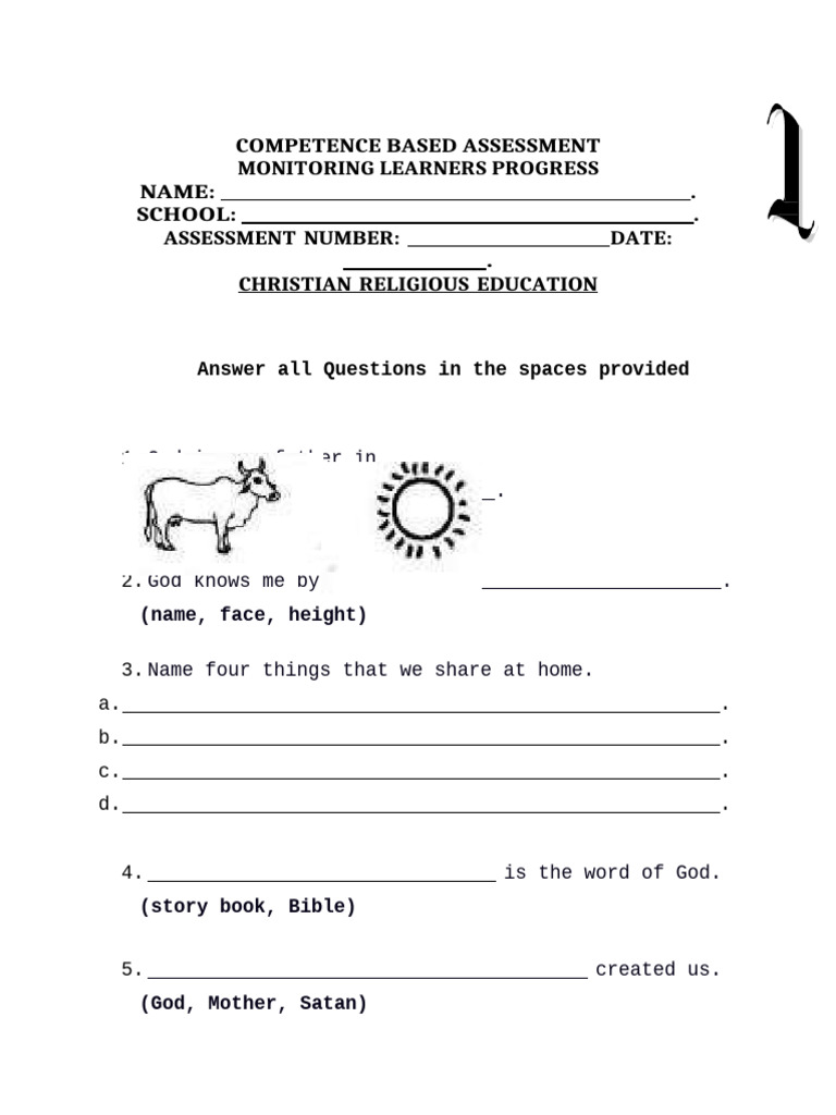 Grade 1 Mid-Term 2 2025 Exam Set 1 | PDF