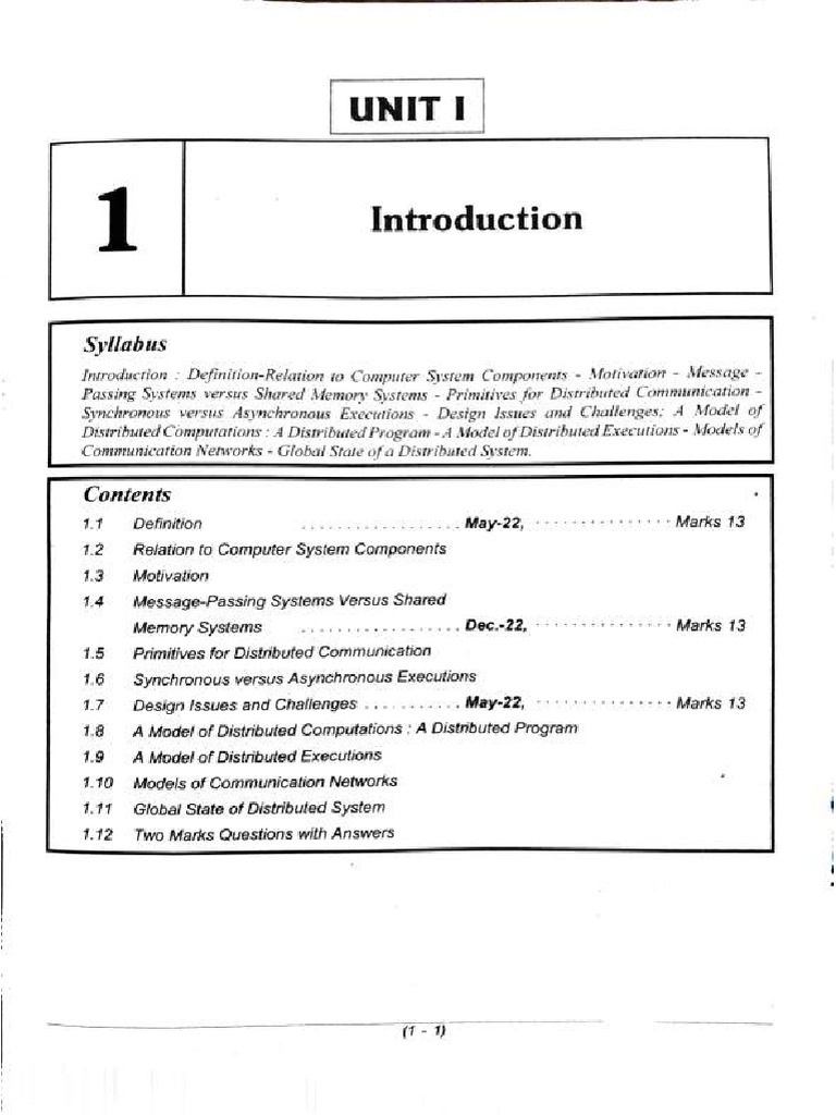 Distributed Computing Notes - Compressed | PDF