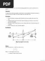 B Experiment 1 - Focal Length of Convex Lens | PDF | Optics | Applied ...
