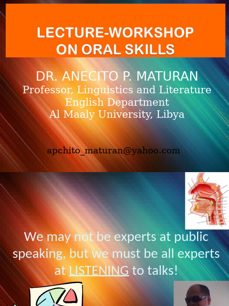 Public Speaking and Oral Skills Course | PDF | Phonetics | Speech