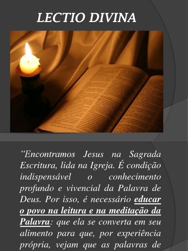 Lectio Divina | PDF | Samuel | Oração