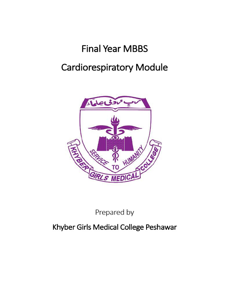 Final Year MBBS Cardiorespiratory Module | PDF | Respiratory Diseases ...