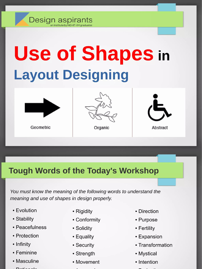Use of Shapes in Design | PDF