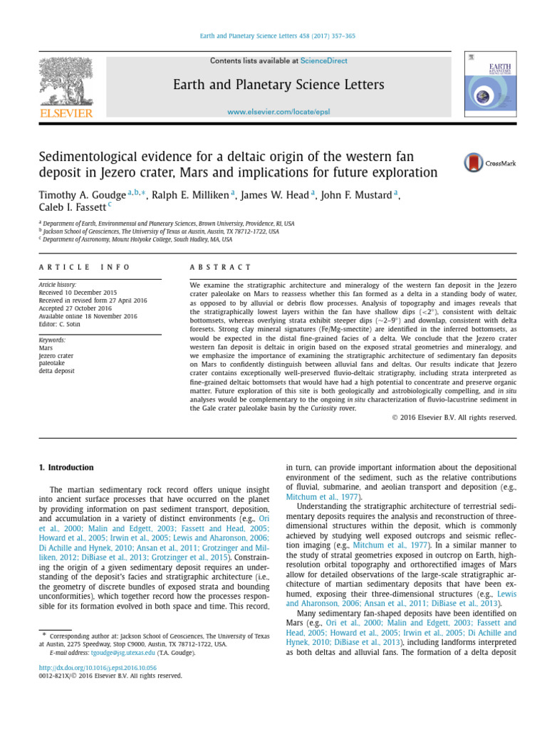 Earth and Planetary Science Letters | PDF | Principal Component ...