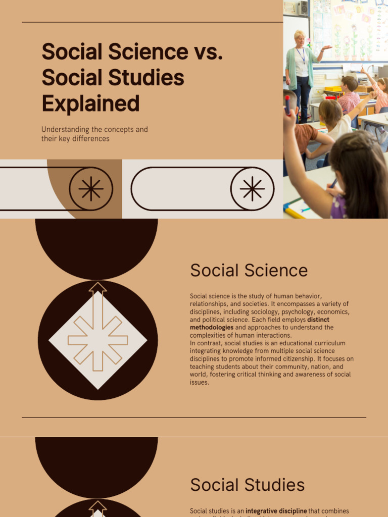 Key Differences: Social Science vs. Studies | PDF