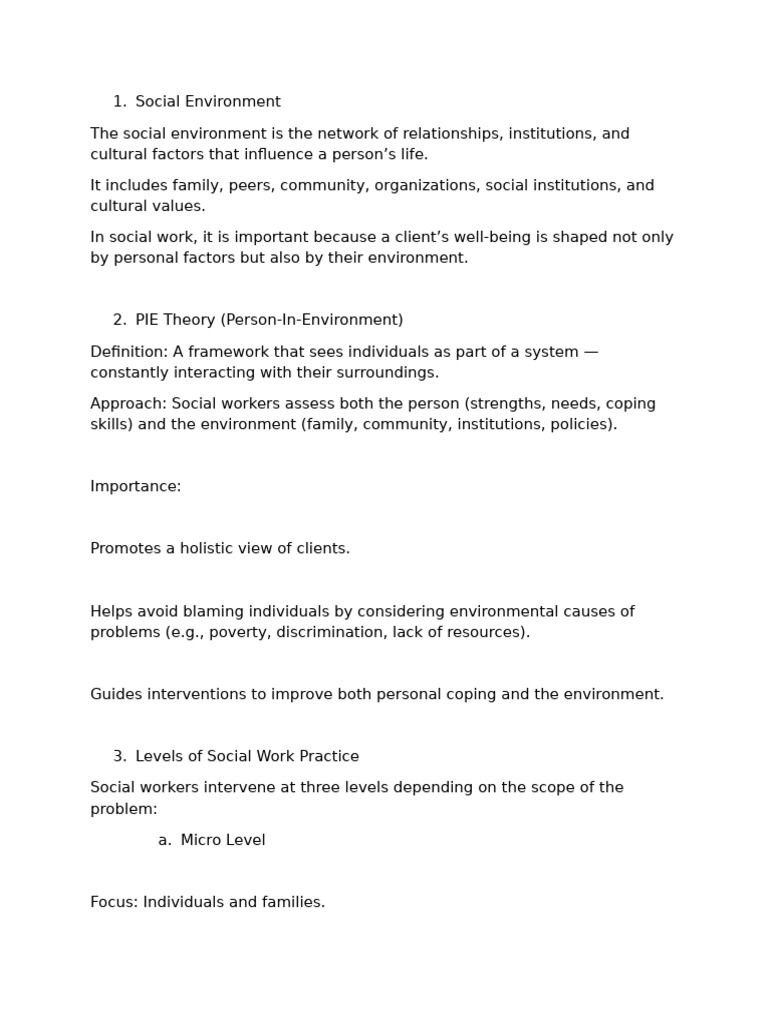 Social Environment | PDF
