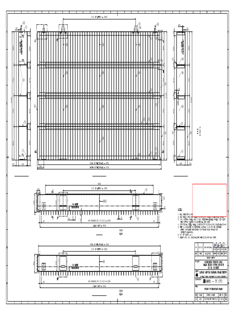 1 Trash Rack Frame (SHT 1 of 2) - Model | PDF