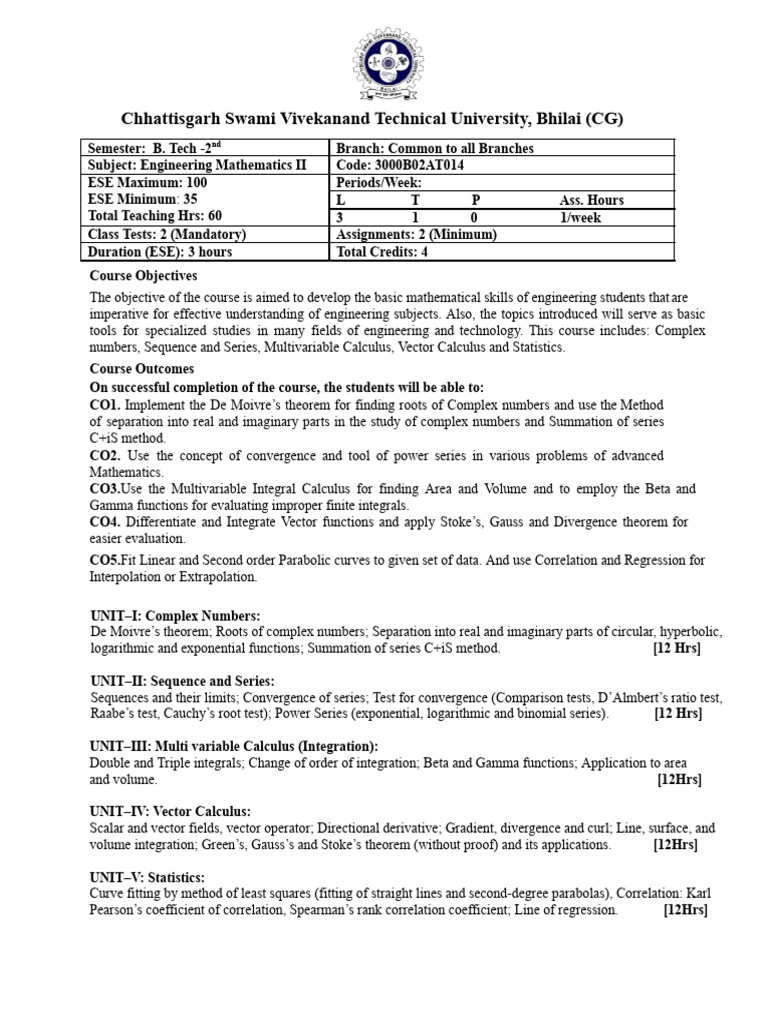 Semester 2 Computer Science Engineering | PDF | Pointer (Computer Programming) | Integral