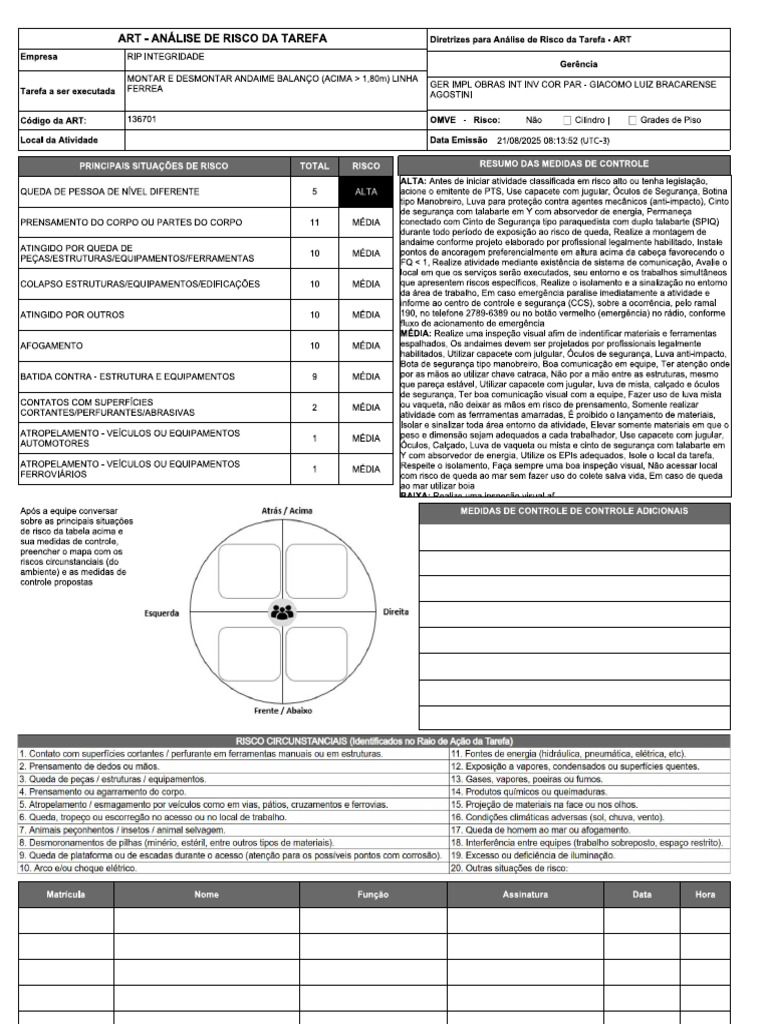 Art - Desmontagem Andaim Bala | PDF