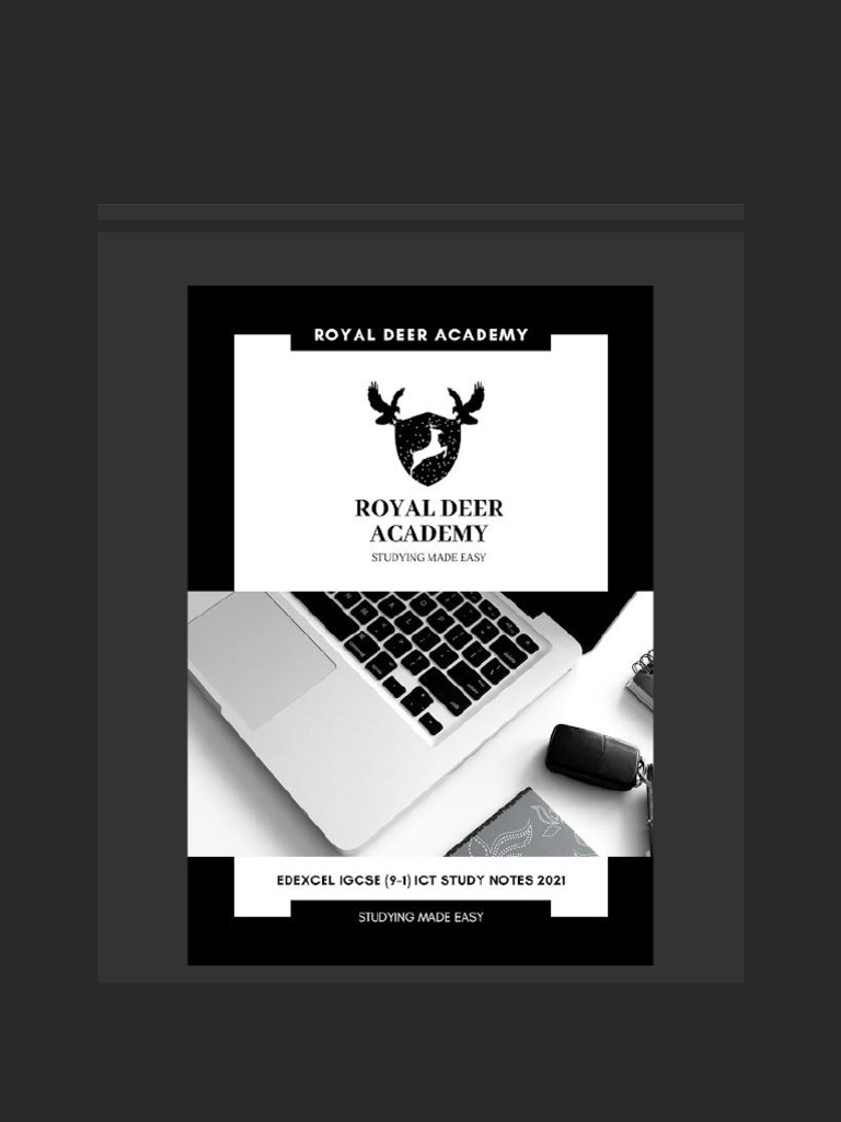 Edexcel IGCSE ICT Study Notes 2021 | PDF