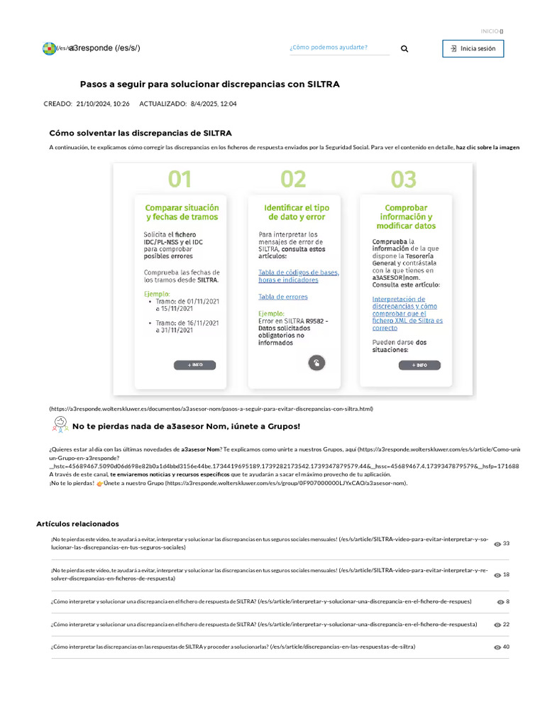 Pasos A Seguir para Solucionar Discrepancias Con SILTRA | PDF | Informática