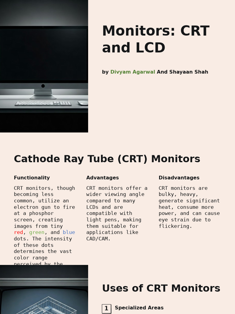 Moniters and Multimedia Devices | PDF | Computer Monitor | Liquid ...