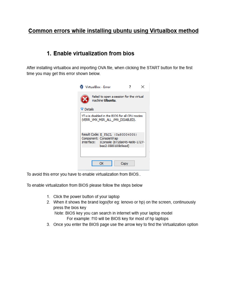 Common Installation Errors | PDF
